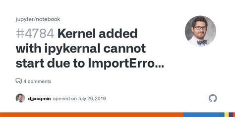 Kernel Added With Ipykernal Cannot Start Due To Importerror Dll Load Failed Issue