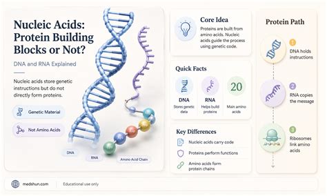 Nucleic Acids Protein Building Blocks Or Not Medshun