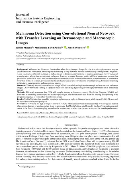 Pdf Melanoma Detection Using Convolutional Neural Network With Transfer Learning On