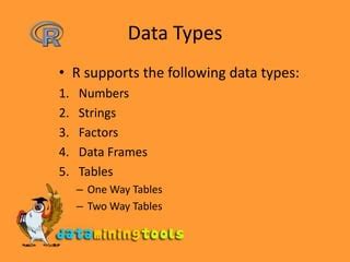 R Datatypes PPTX