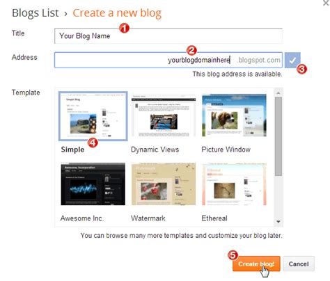 Create Your First Blog On Blogger