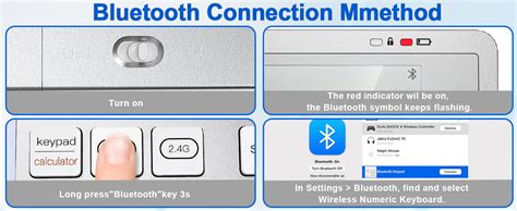 Amazon Com Bluetooth Number Pad With Calculator Bluetooth 2 4G Wireless Numeric Keypad Slim