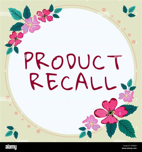 Writing Displaying Text Product Recall Business Idea Request To Return The Possible Product
