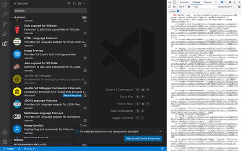 Builtin Extension Ms Vscodejs Debug Companion Always Show Reload