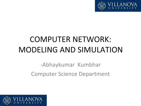 PPT COMPUTER NETWORK MODELING AND SIMULATION PowerPoint Presentation ID