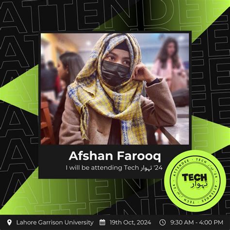 Afshan Farooq On Linkedin Ill Be Attending Tech تہوار ‎24 Were Just