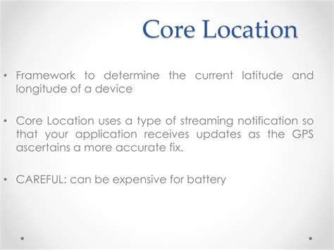 Ppt Ios And Location Services Powerpoint Presentation Free Download Id6990914