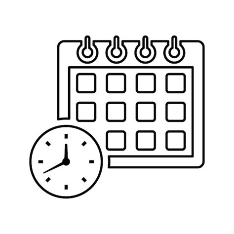 Premium Vector Schedule Date Event Line Icon