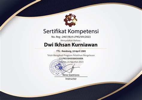 Shining Certificate Jasa Pembuatan Sertifikat Welder