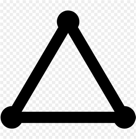 The Image Is Of A Shape That Has Three Sides Triangle Icon Png Free Png Images Id 127928