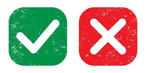 Check Mark And X Vector Art Icons And Graphics For Free Download