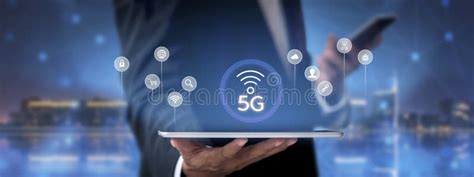 Business Network Communication Concept 5g Network Internet Mobile