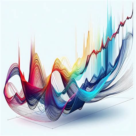 Abstract Digital Technology Data Visualization Background Premium Ai Generated Image