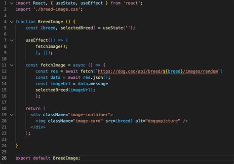 Solved Hello I Am Trying To Display The Image Of The Breed Chegg Com
