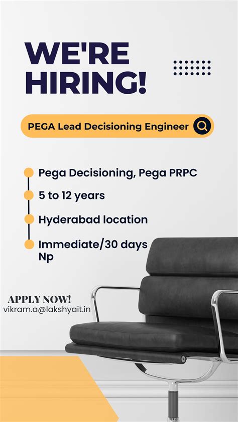 hiring pega pegadeveloper pegadecisioningengineer hyderabad pcdc