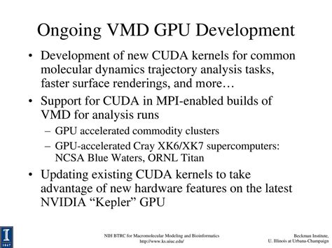 high performance molecular visualization and analysis on gpus ppt