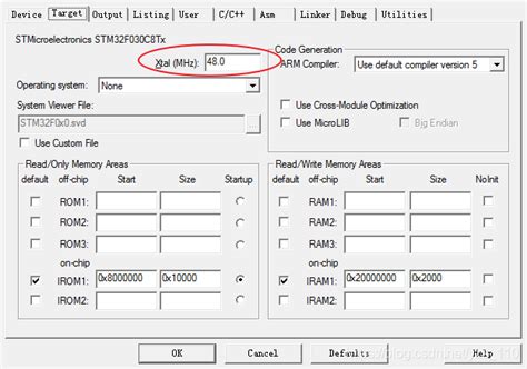 Keil Uvision5 创建工程（stm32f030c8t6）stm32f030 Keill5 Csdn博客
