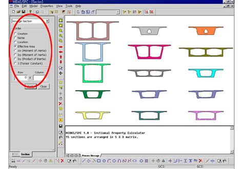 Sectional Property Calculator