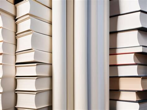 Premium Photo A Stack Of Pristine White Books Arranged Neatly