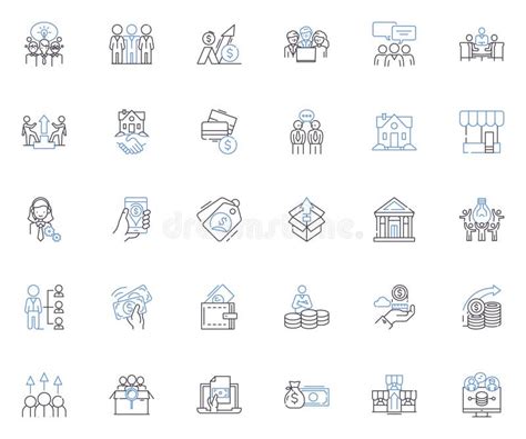 Brand Research Line Icons Collection Insights Analysis Perception Identity Recognition