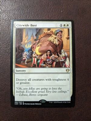 Citywide Bust C20 Magic The Gathering Mtg Collectible Card Game Rare