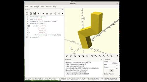 openscad path extrude demonstration youtube