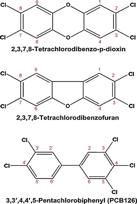 Basic Structures Of The Chlorinated Dibenzo P Dioxins Dioxins Download Scientific Diagram