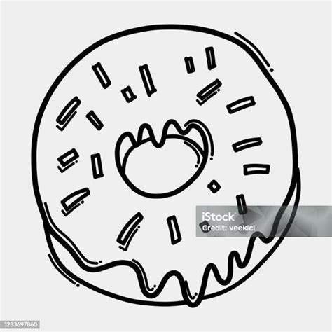 도넛 낙서 벡터 아이콘 그리기 스케치 일러스트레이션 손 그린 선 Eps10 그리기에 대한 스톡 벡터 아트 및 기타 이미지 그리기 낙서 드로잉 도넛 Istock