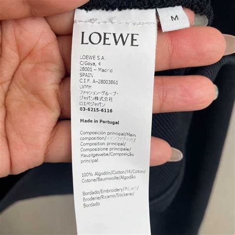 Loewe Loewe Black Classic Embroidered Logo Round Neck Gem