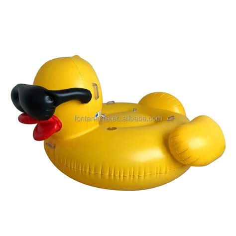 Inflatable Float Duck With Sunglasses Water Fun Toy