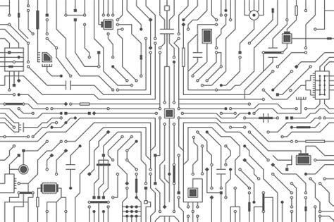 회로 기판 배경 cpu 마이크로칩 추상적인 도체 구성표 및 기타 회로 구성 요소 컴퓨터 마더보드 디지털 추상적 배경 회로판에