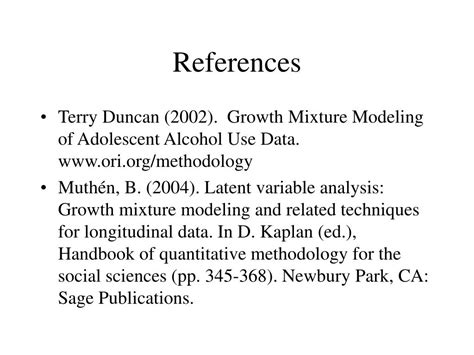 Ppt Growth Mixture Modeling Of Longitudinal Data Powerpoint Presentation Id3348610