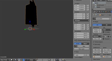 Modeling Trying To Apply Curve Bevel To Curve Blender Stack Exchange