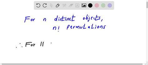 ⏩solvedhow Many Permutations Are There Of 11 Distinct Objects Numerade