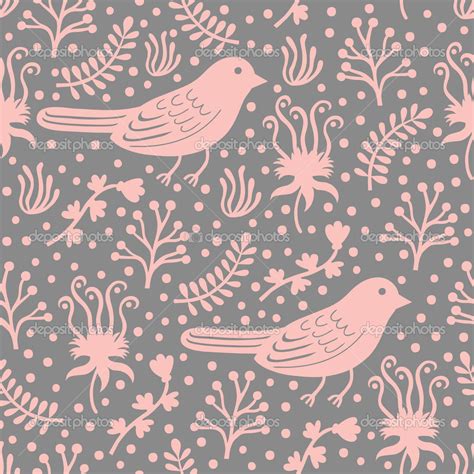 Bird Seamless Pattern Stock Vector By Texturis