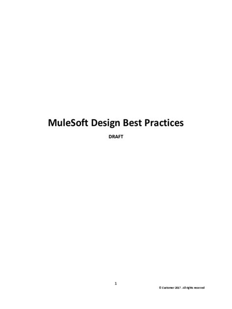 Mulesoft Design Best Practices Pdf Load Balancing Computing