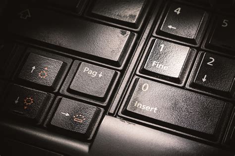 Dirty Black Keyboard Buttons Close Up View Of Old And Dirt Flickr