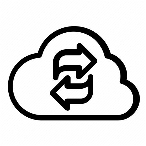 Cloud Data Distribution Transfer Icon Download On Iconfinder