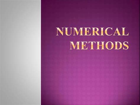 Numerical PPTX