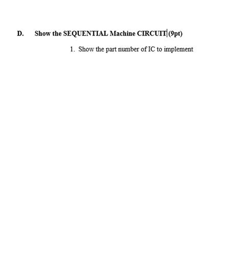 Solved V Design A SYNCHRONOUS SEQUENTIAL Machine Chegg