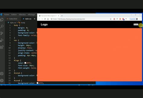 TUTO JavaScript Moderne Avancé Tout savoir sur le menu Burger sur Tuto