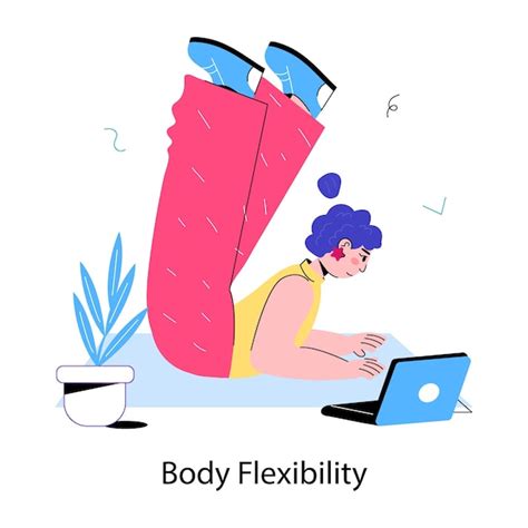 Premium Vector An Appealing Doodle Mini Illustration Of Body Flexibility