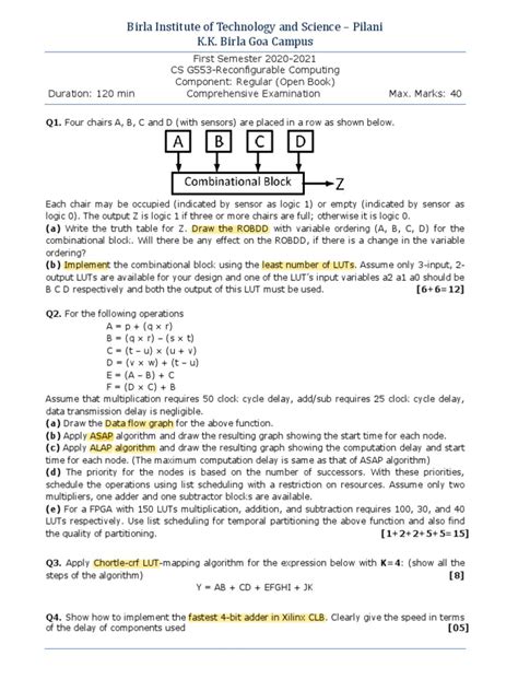 Cs G553 Compre Q Pdf Algorithms And Data Structures