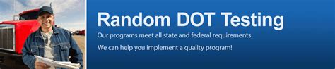 Random D O T Drug And Alcohol Testing Programs American Alliance Drug Testing