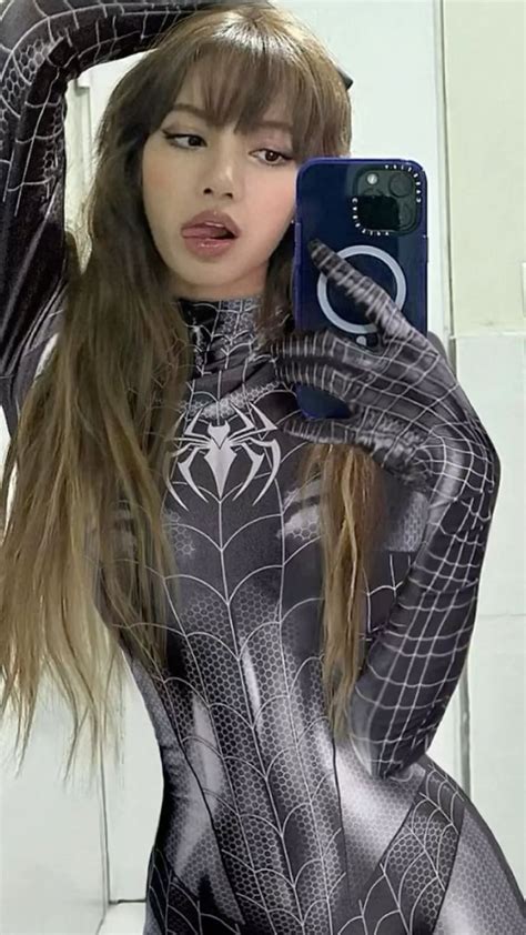 Spider Man Lisa Real Spiderman Outfit Lisa Blackpink Instagram