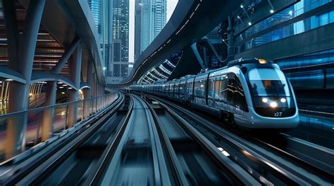 Premium Photo Railway With Technological Architectural Sense