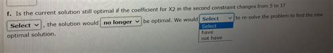 solved implement the following lp problem in a spreadsheet