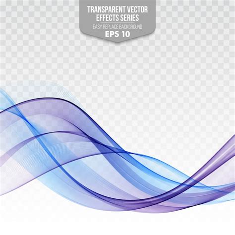 Premium Vector Abstract Wave Isolated Transparent Background