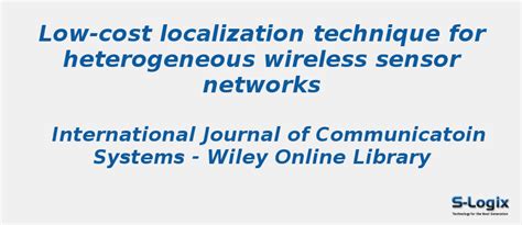 Low Cost Localization Technique Ns2 Projects S Logix