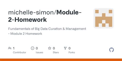 Github Michelle Simonmodule 2 Homework Fundamentals Of Big Data